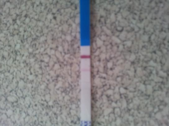I did a pregnancy strip test and a faint line?