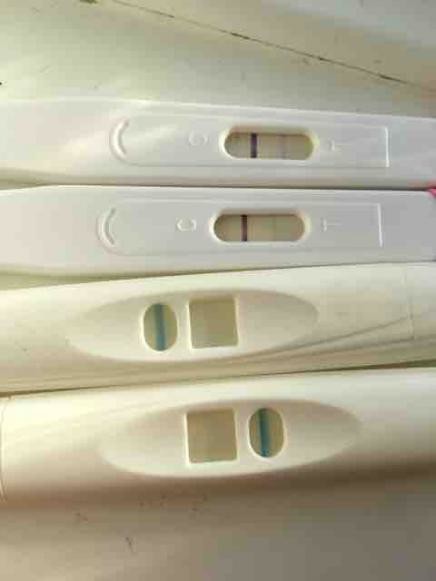 Fade line on pregnancy test
