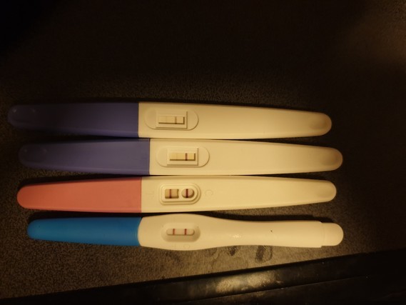 Faint line on one step test