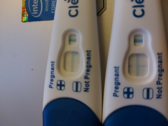 Clear blue evap or positive?